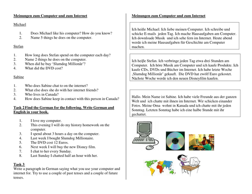 Media reading comprehensions | Teaching Resources