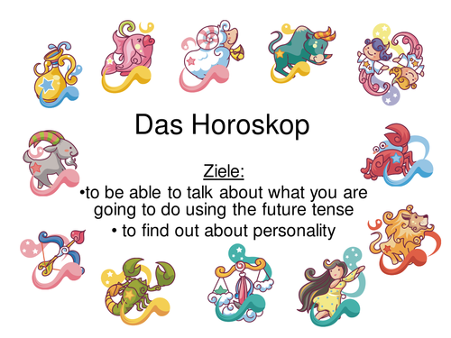 German Horoscopes PowerPoint plus worksheets | Teaching Resources