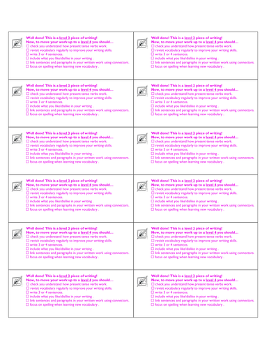 Target stickers to improve writing | Teaching Resources