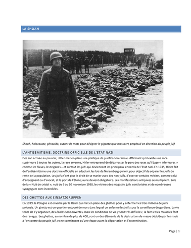 La seconde guerre mondiale - Topics | Teaching Resources