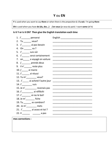 Y or EN? | Teaching Resources