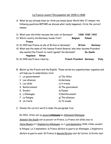 Au revoir les enfants | Teaching Resources