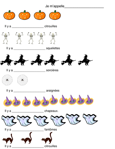 Halloween counting activity and song | Teaching Resources