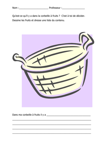 Les Fruits (Describing Fruit in French) | Teaching Resources