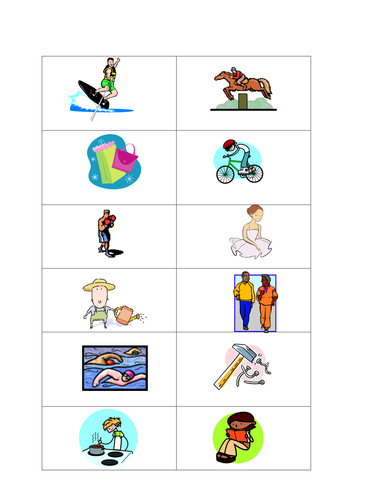 les passe-temps | Teaching Resources