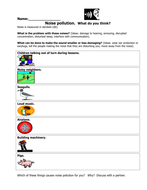 Noise Pollution Activity | Teaching Resources