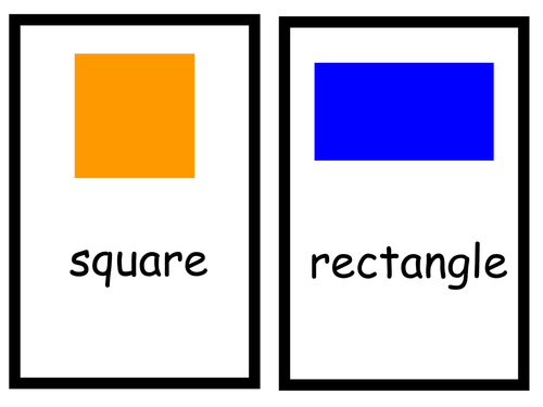 Shape Flash Cards | Teaching Resources