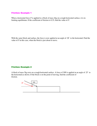 Friction | Teaching Resources