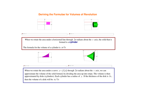 Volumes of Revolution | Teaching Resources