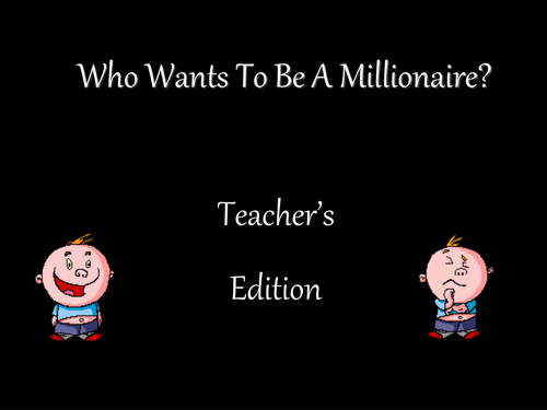 Who wants to be a millionaire?: Math Operations | Teaching Resources