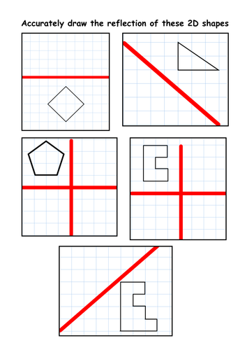 Reflections of 2D Shapes | Teaching Resources