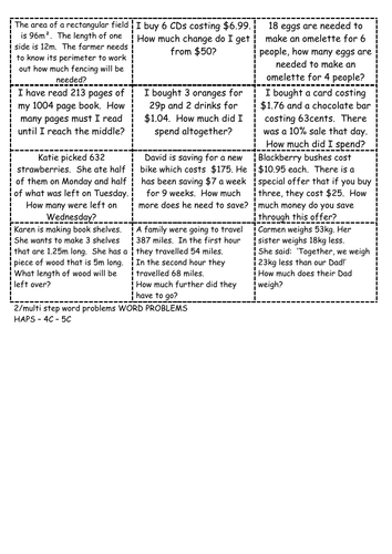 Steps to Solving Word Problems | Teaching Resources