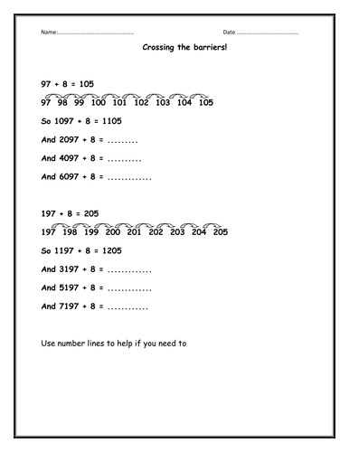 Crossing 100 and 1000 barriers | Teaching Resources