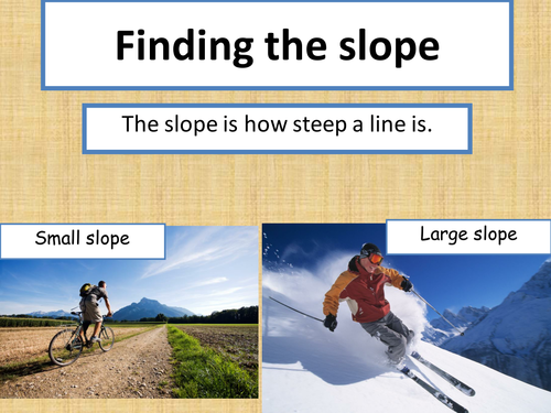 Finding the slope PowerPoint | Teaching Resources