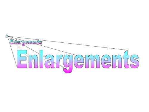 Transformations - enlargements jigsaw | Teaching Resources
