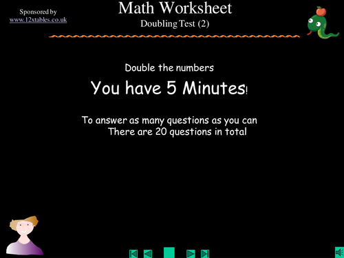 doubling-whole-numbers-test-teaching-resources