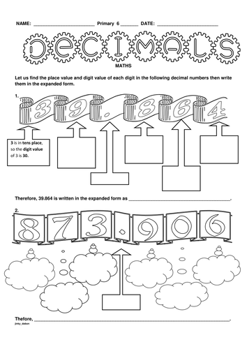 Place and Digit Values and Expanded Forms | Teaching Resources