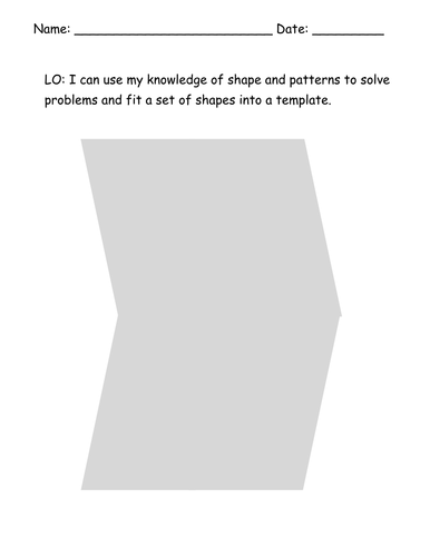 Shape Problem Solving | Teaching Resources