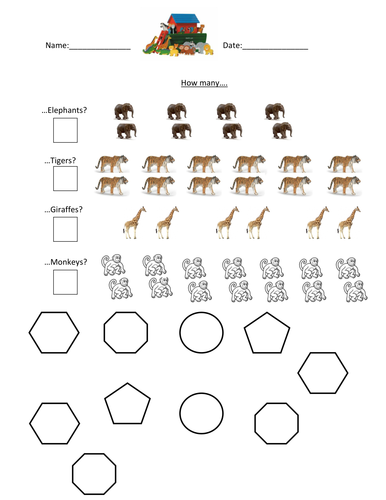 Noah's Ark - Counting in 2s. | Teaching Resources