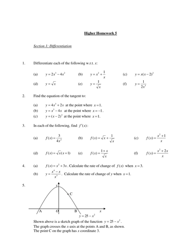 CCSS and Calculus worksheets | Teaching Resources