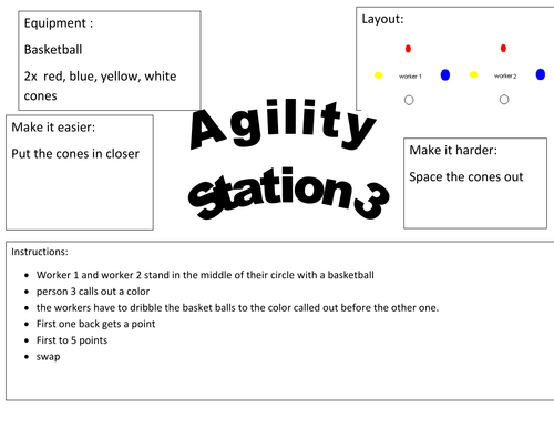 Agility multi skills activities | Teaching Resources