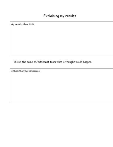 Science Investigation planning/ recording sheets | Teaching Resources
