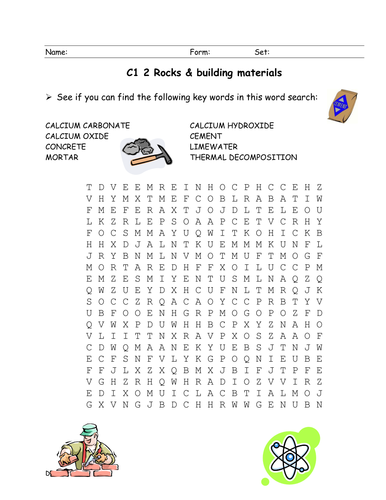 New spec word searches | Teaching Resources