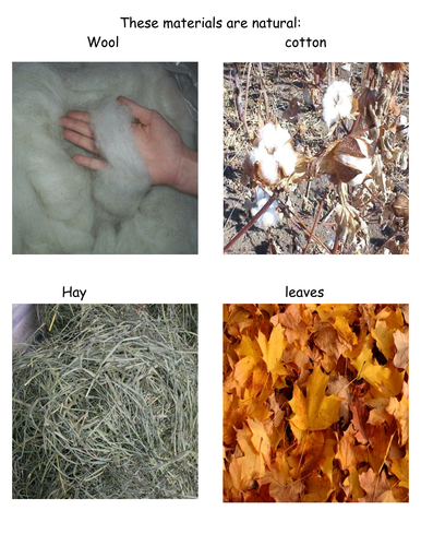 Color pictures of natural materials | Teaching Resources