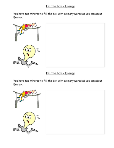 Fill the box | Teaching Resources