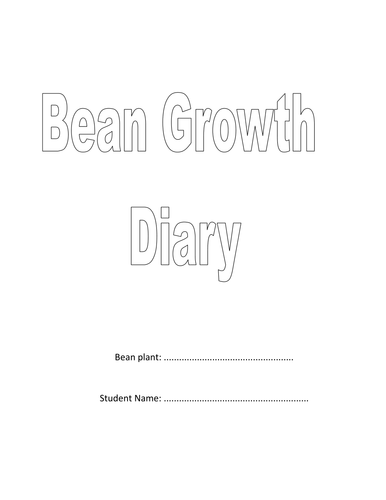 Bean Growth Diary and Dissection | Teaching Resources
