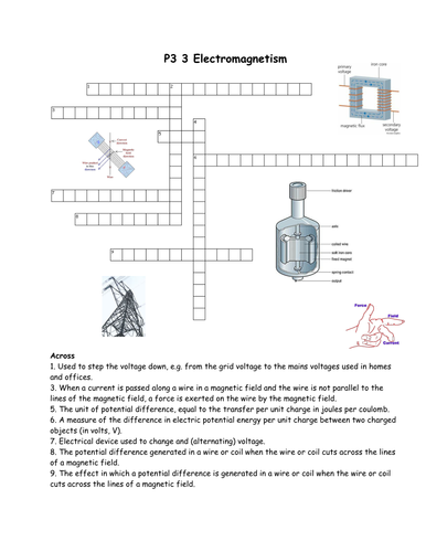 Further physics revision crosswords | Teaching Resources