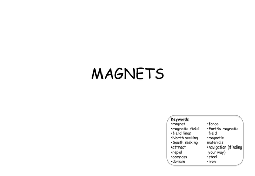 Magnets Mind Map | Teaching Resources
