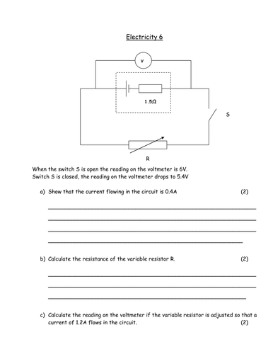 Electricity | Teaching Resources