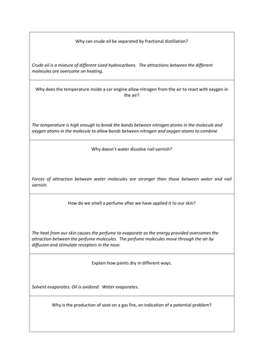 Quiz trade review questions | Teaching Resources