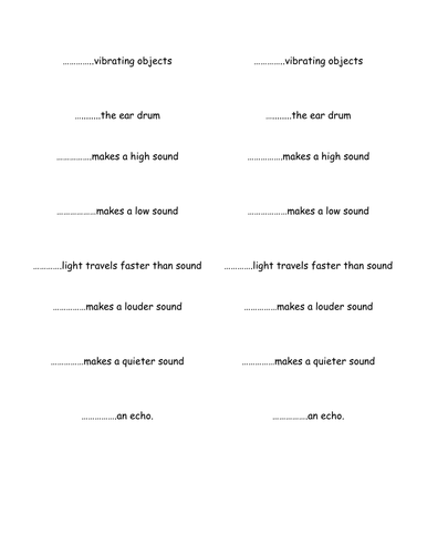 Sound starter | Teaching Resources