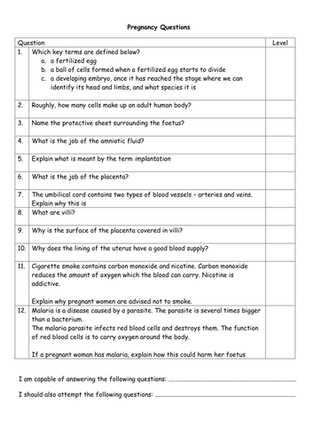 Pregnancy | Teaching Resources