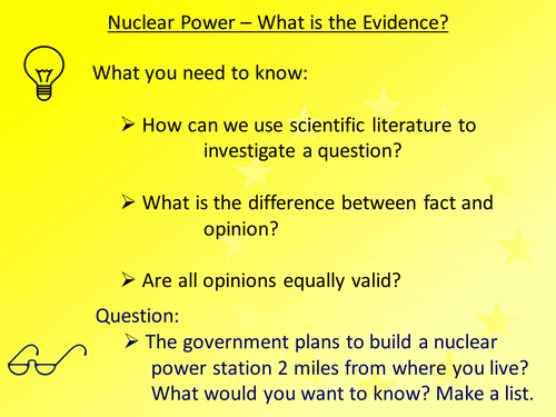 Nuclear Power Case Study | Teaching Resources