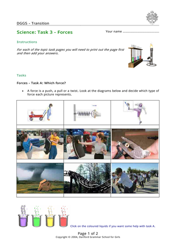 Forces | Teaching Resources