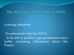Human Genome Project PowerPoint | Teaching Resources