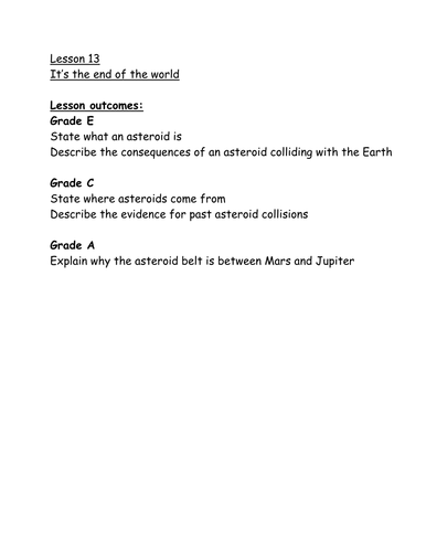 What a way to go: asteroid impact | Teaching Resources
