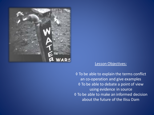 Water-A Cause Of Conflict | Teaching Resources