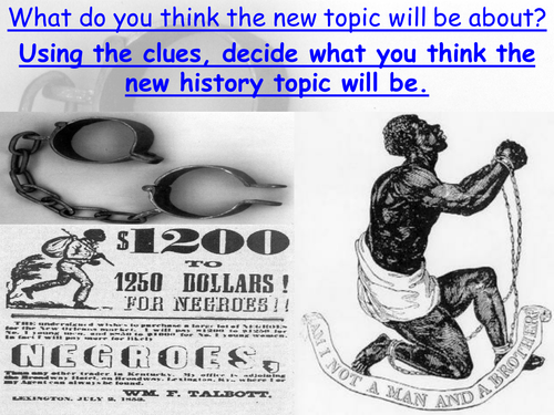 Slavery - Full lesson PP - Intro to Slavery | Teaching Resources
