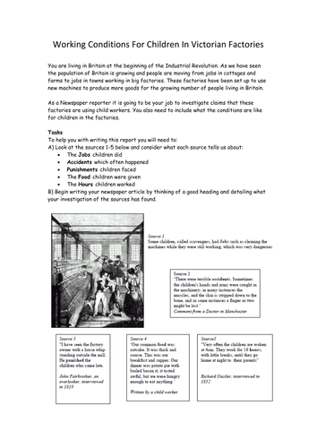 Child Labor in Victorian England | Teaching Resources