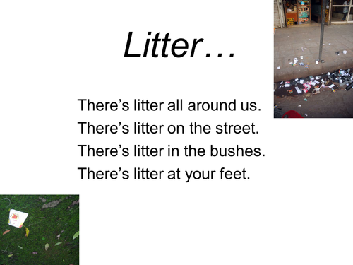 Poem - Litter | Teaching Resources