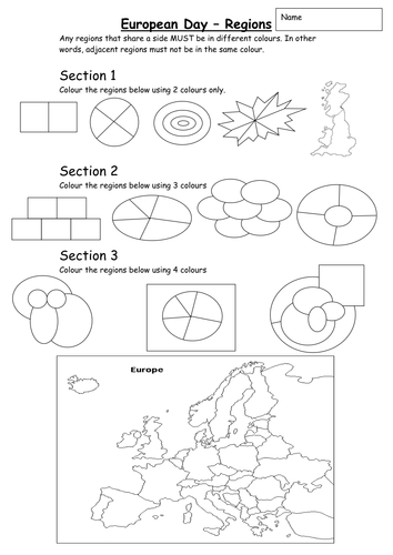 Color the Map of Europe | Teaching Resources