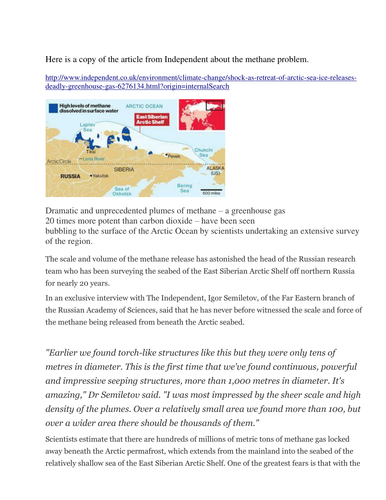 Global Warming; UN Climate Conference | Teaching Resources