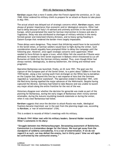 The Holocaust - | Teaching Resources