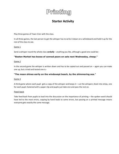 Start Spreading the News | Teaching Resources