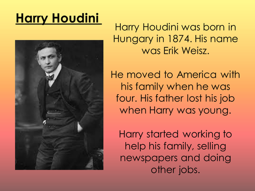 Harry Houdini | Teaching Resources