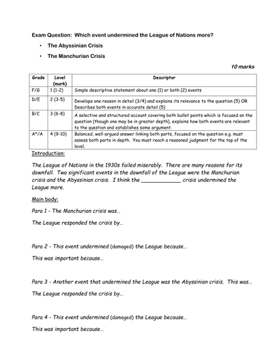 WW2 Essay Questions | Teaching Resources